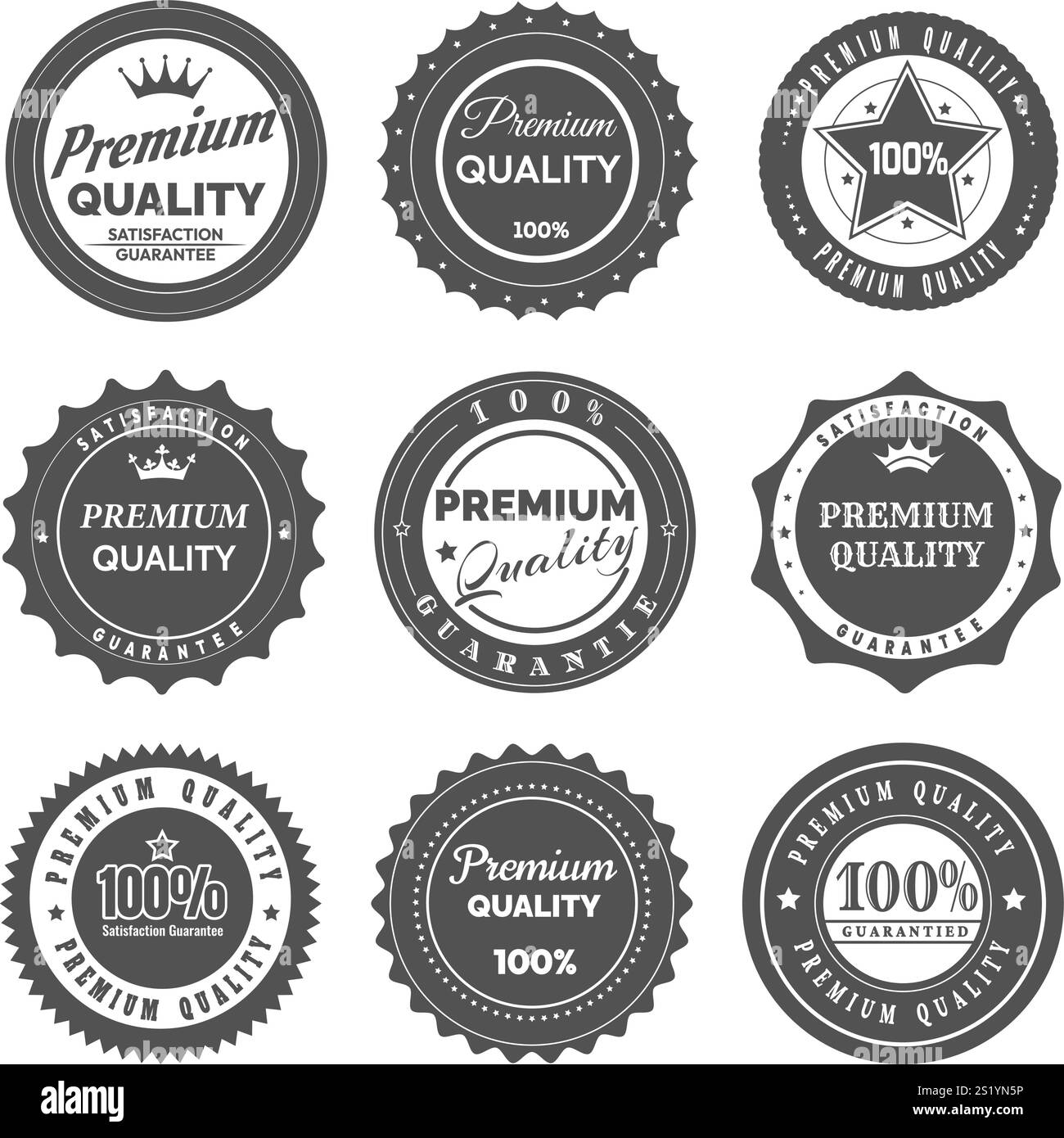 Monochrome badges Stock Vector Images - Alamy