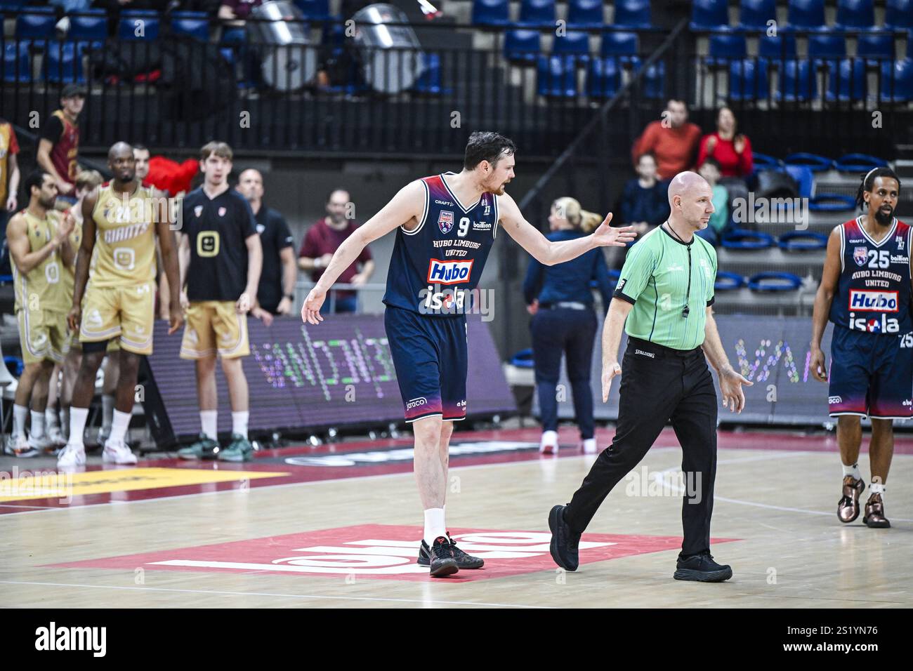 Brussels, Belgium. 05th Jan, 2025. Limburg's Jonas Delalieux looks ...