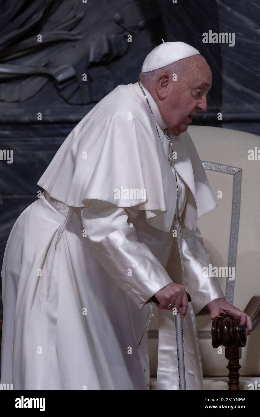 Rome, Italy, 4 January, 2025. Pope Francis attends Episcopal ordination ...
