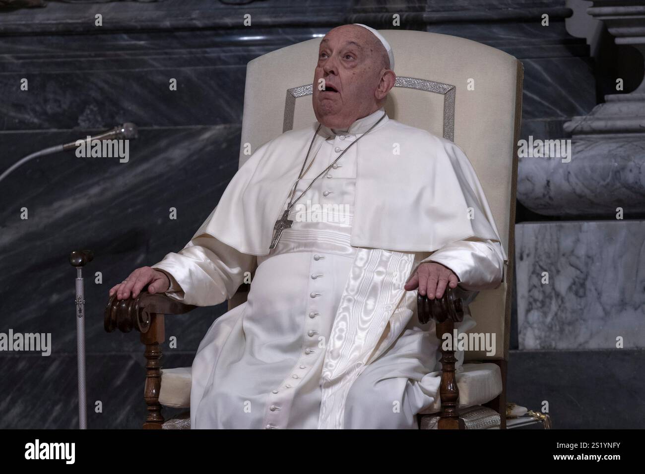 Rome, Italy, 4 January, 2025. Pope Francis attends Episcopal ordination ...