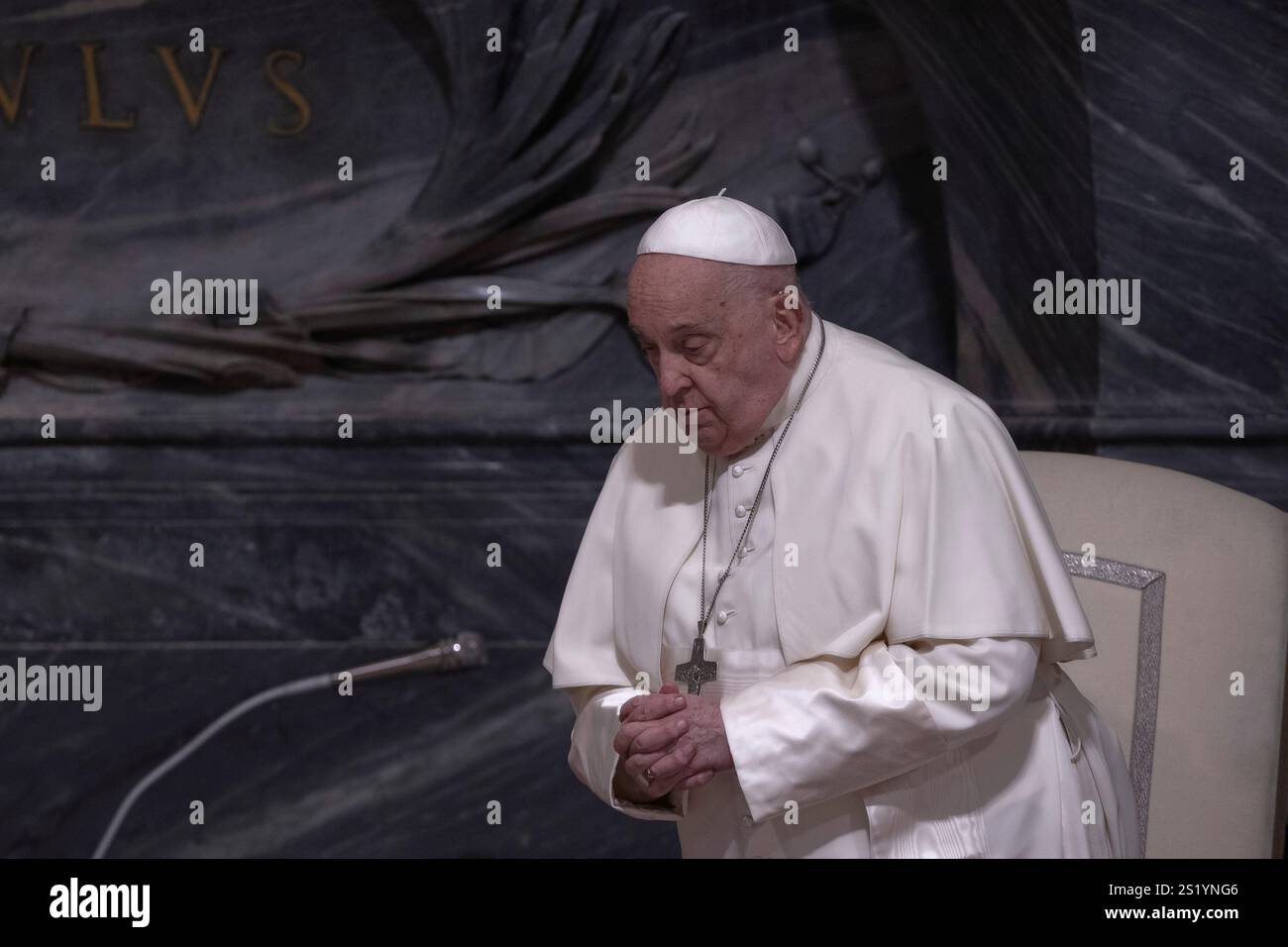 Rome, Italy, 4 January, 2025. Pope Francis attends Episcopal ordination ...