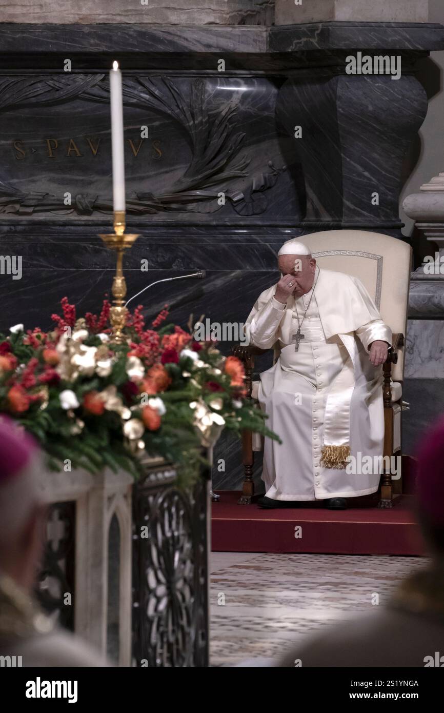 Rome, Italy, 4 January, 2025. Pope Francis attends Episcopal ordination ...