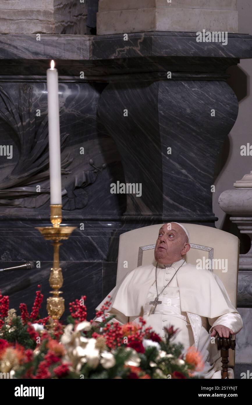 Rome, Italy, 4 January, 2025. Pope Francis attends Episcopal ordination ...