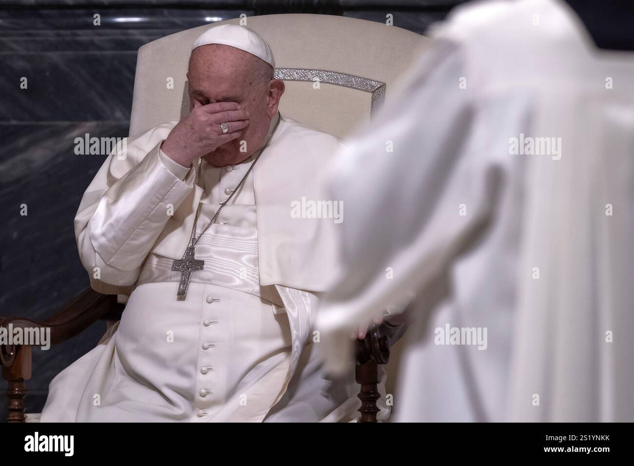 Rome, Italy, 4 January, 2025. Pope Francis attends Episcopal ordination ...