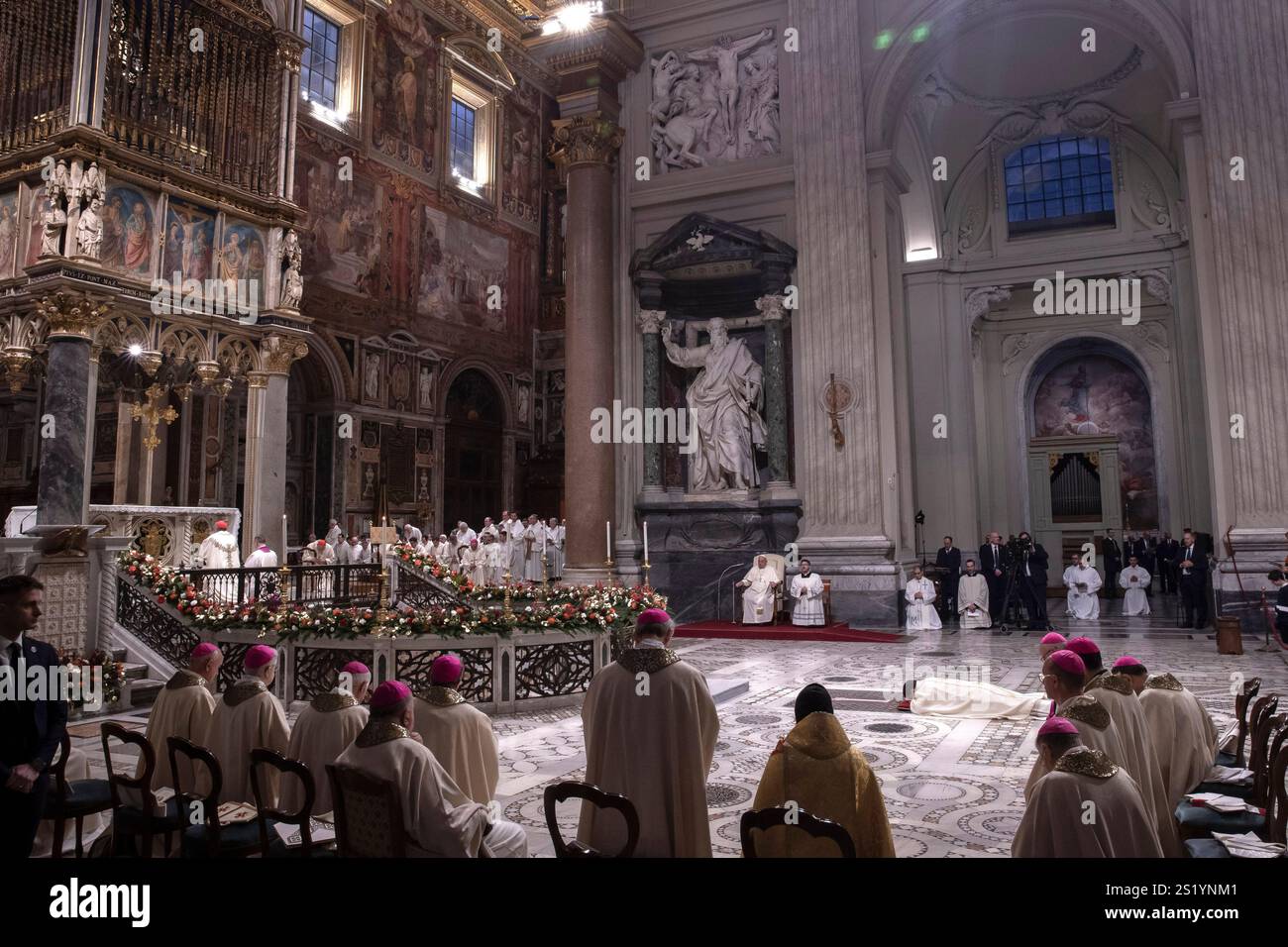 Rome, Italy, 4 January, 2025. Pope Francis attends Episcopal ordination ...