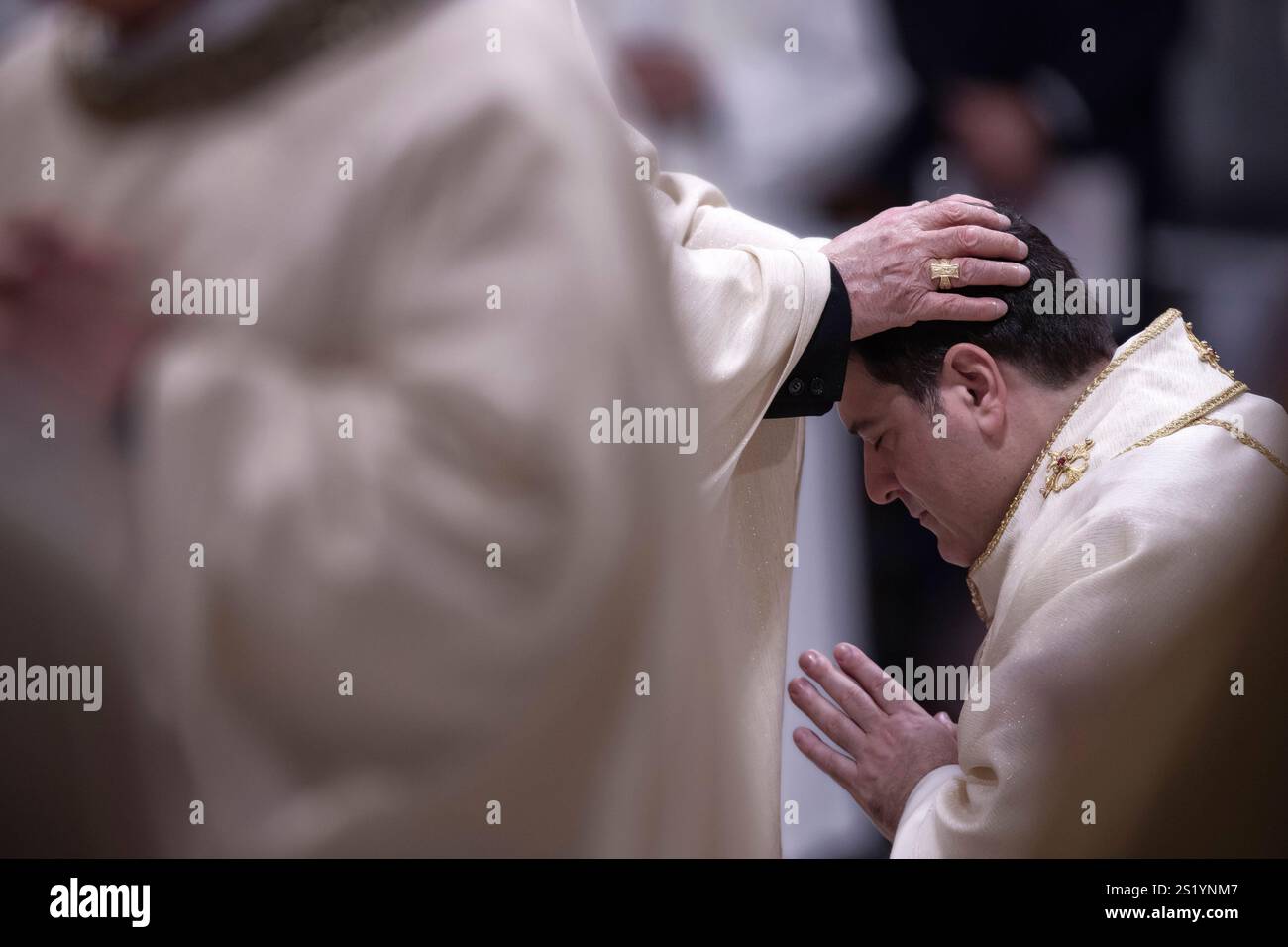 Rome, Italy, 4 January, 2025. Pope Francis attends Episcopal ordination ...