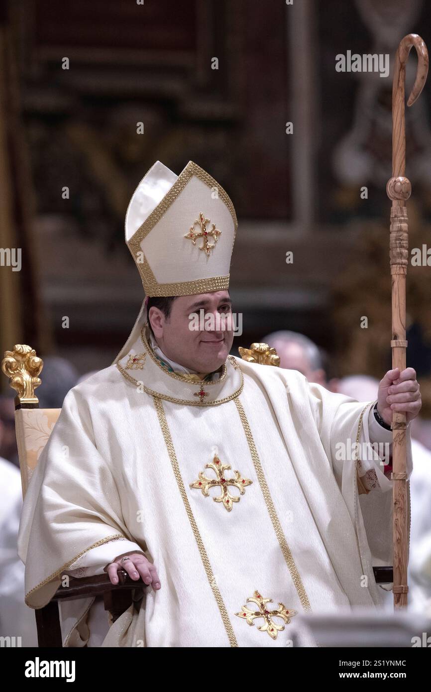 Rome, Italy, 4 January, 2025. Pope Francis attends Episcopal ordination ...