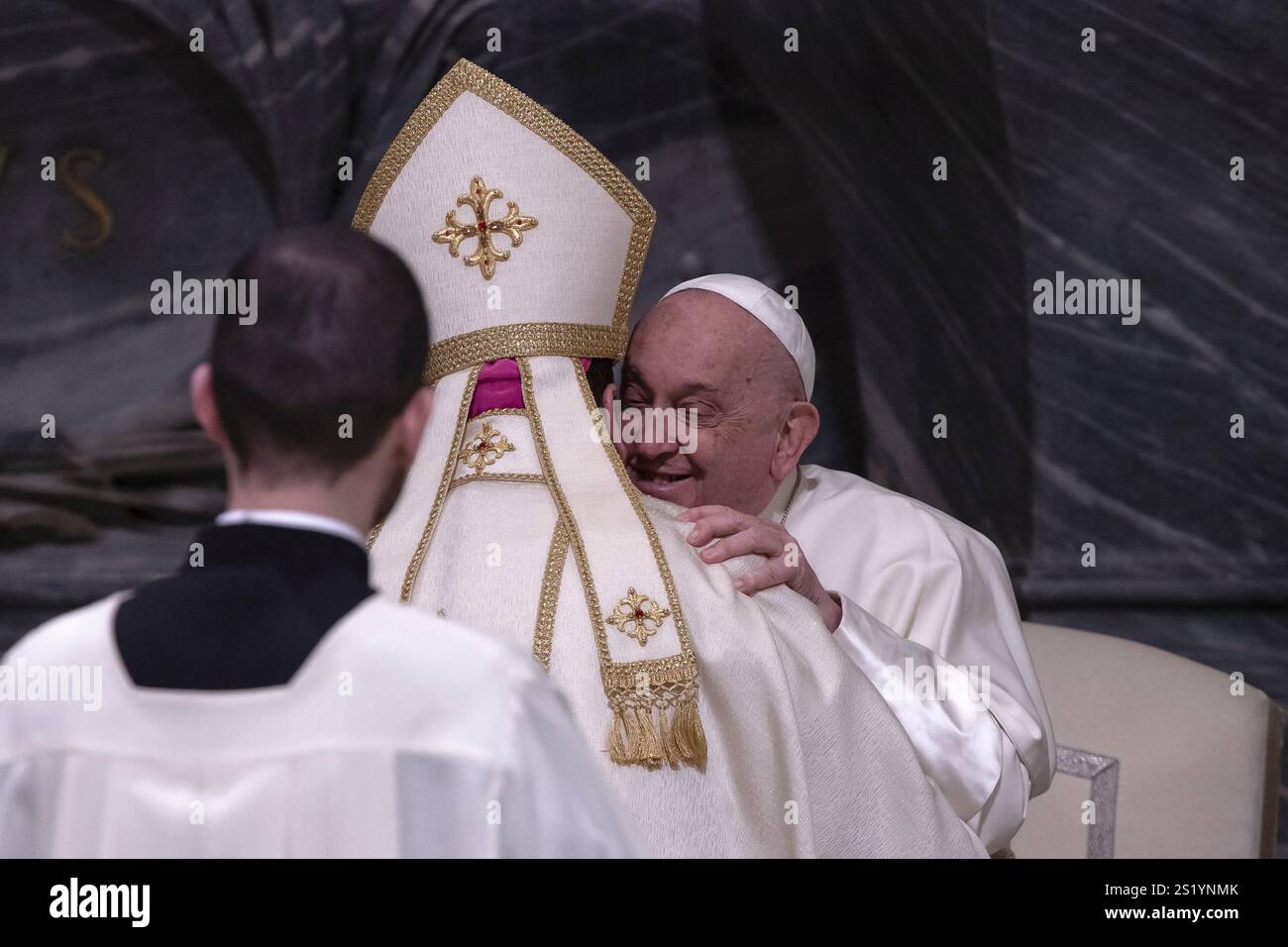Rome, Italy, 4 January, 2025. Pope Francis attends Episcopal ordination ...