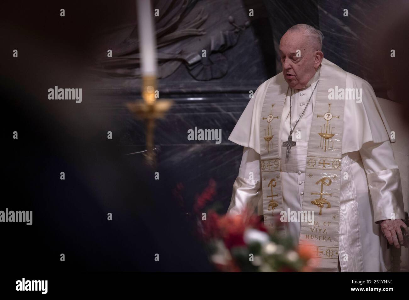 Rome, Italy, 4 January, 2025. Pope Francis attends Episcopal ordination ...