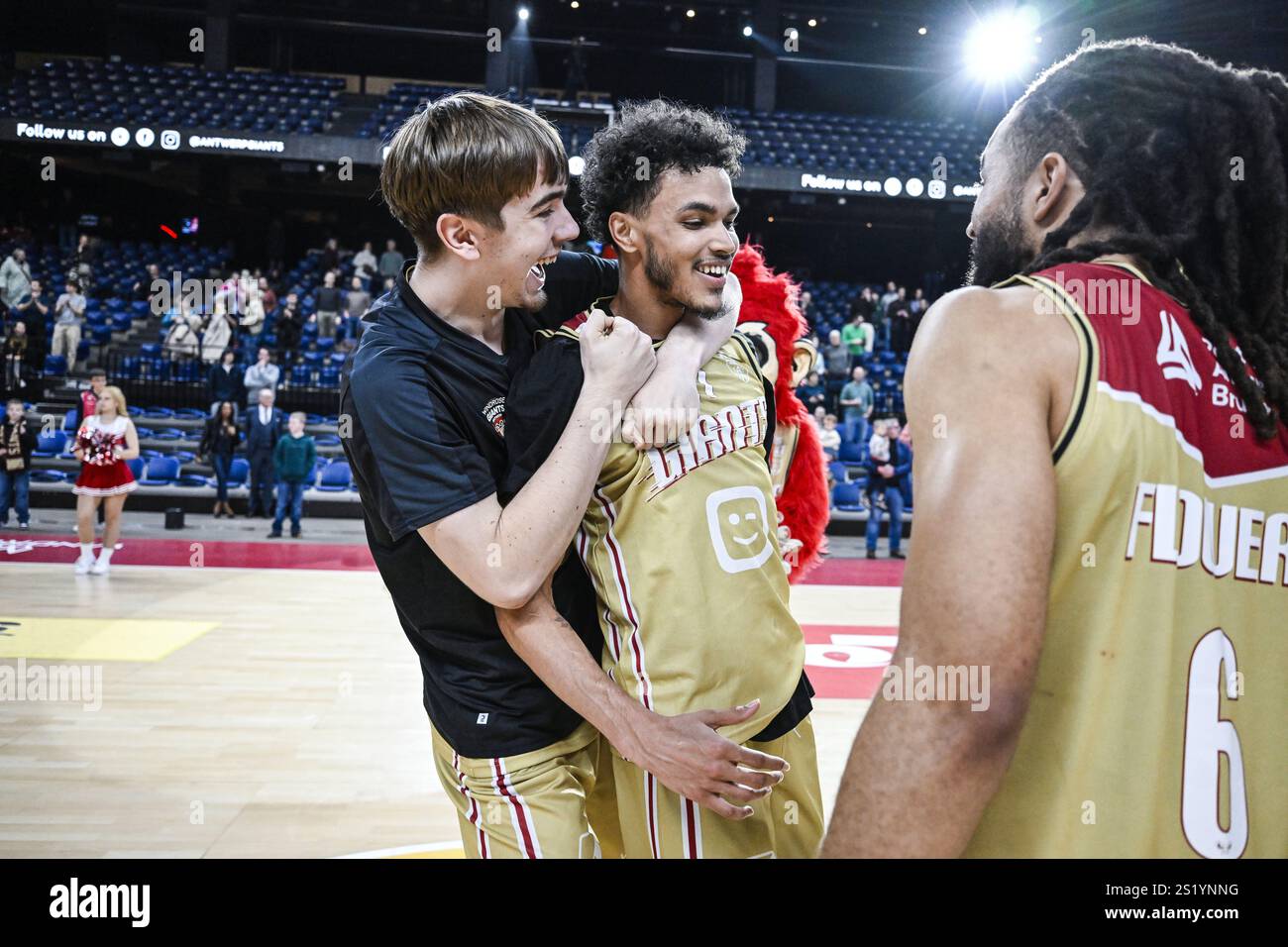 Brussels, Belgium. 05th Jan, 2025. Antwerp's Letto Van Drom and Antwerp ...