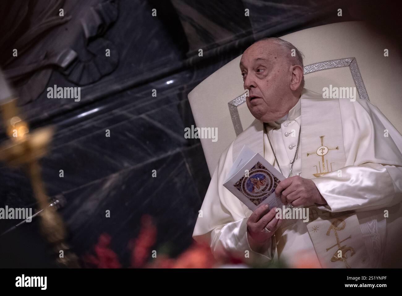 Rome, Italy, 4 January, 2025. Pope Francis attends Episcopal ordination ...