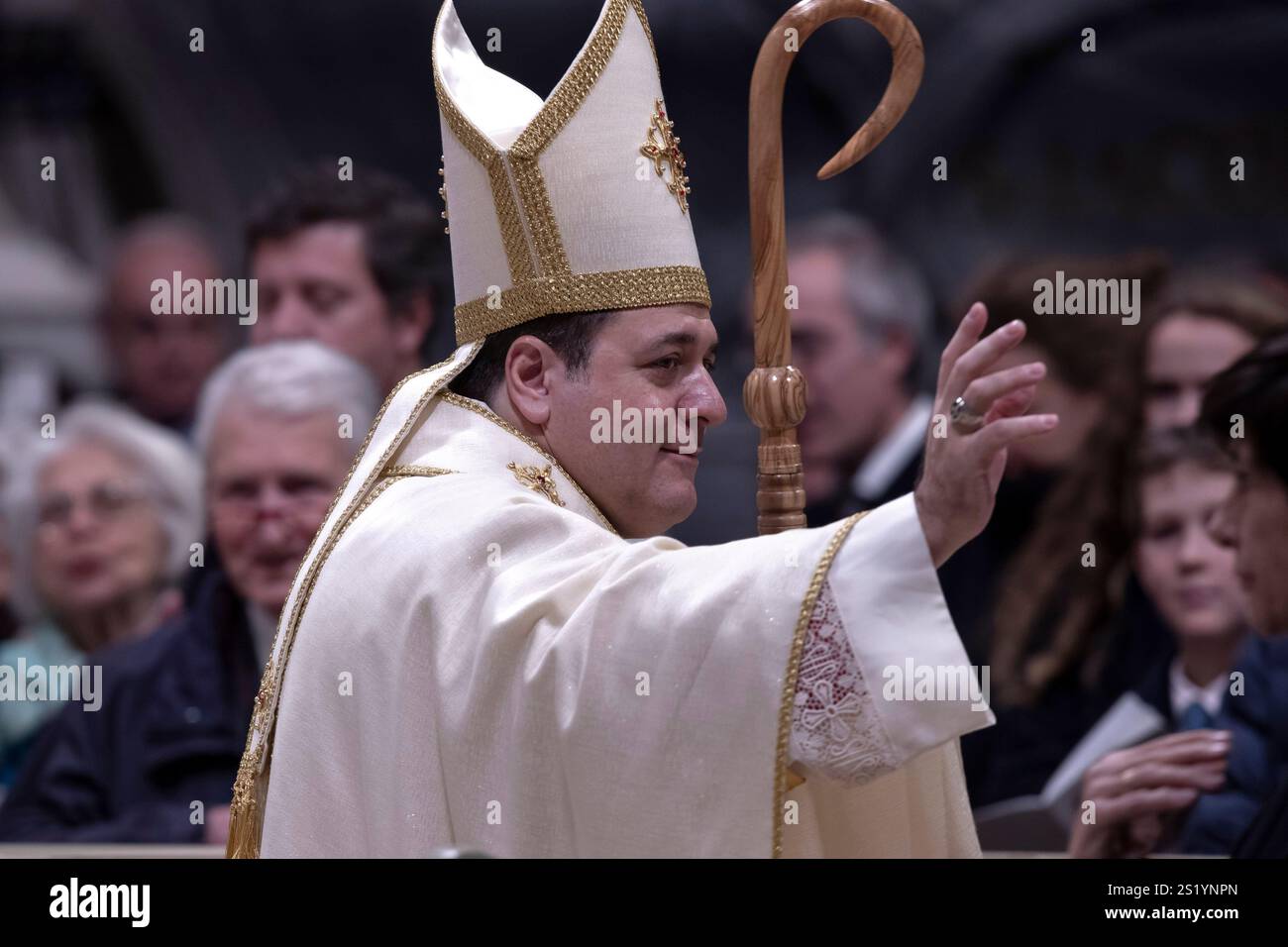 Rome, Italy, 4 January, 2025. Pope Francis attends Episcopal ordination ...