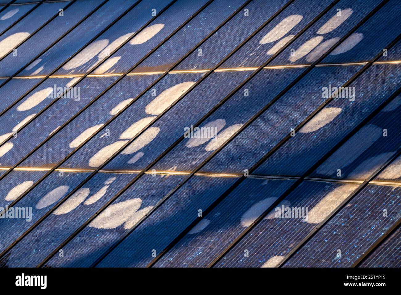 Defective modules in a photovoltaic system, moisture has penetrated the ...