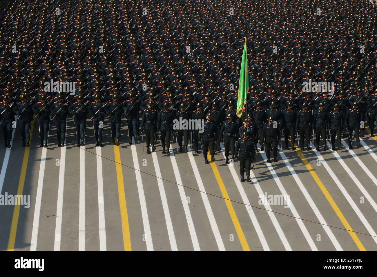 Tehran, Iran. 5th Jan, 2025. Iranian soldiers attend the 47th ...