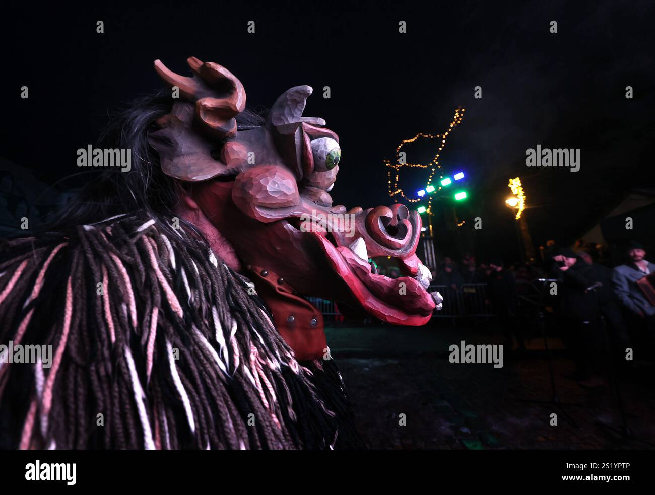 Kirchseeon, Germany. 05th Jan, 2025. A Percht from Kirchseeon runs ...