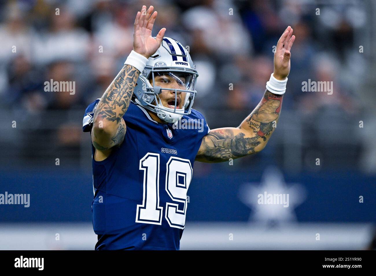 Dallas Cowboys wide receiver KaVontae Turpin reacts during a play ...