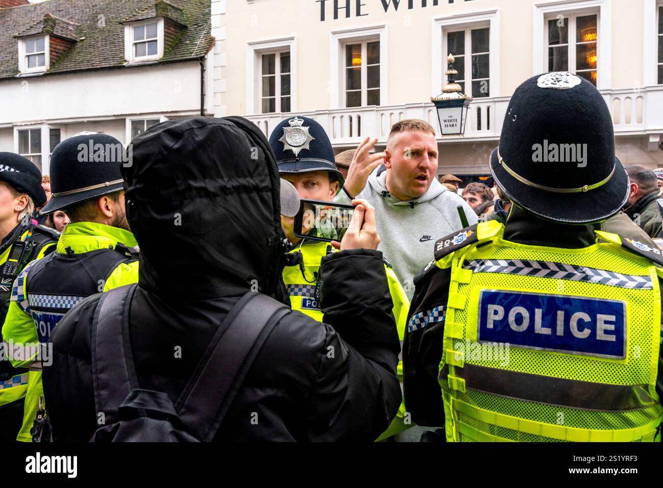 Police Officers Separate Rival Groups At The Annual Southdown and ...