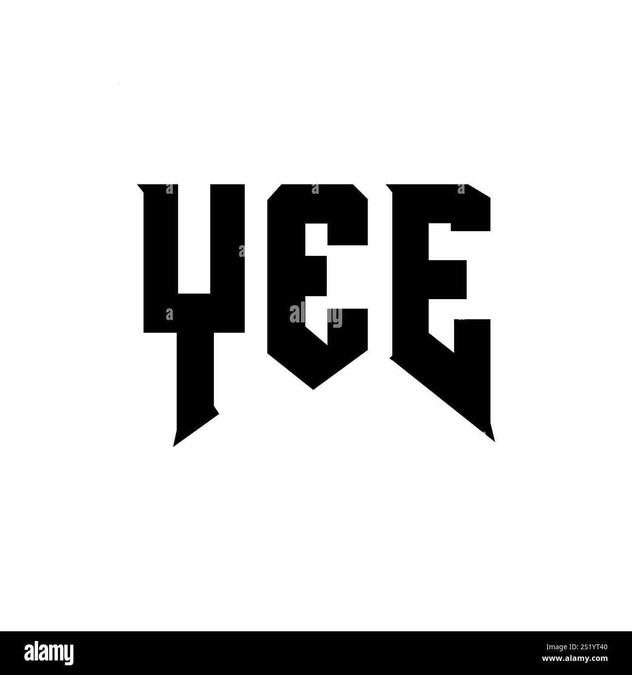 YEE letter logo design for technology company. YEE logo design black ...