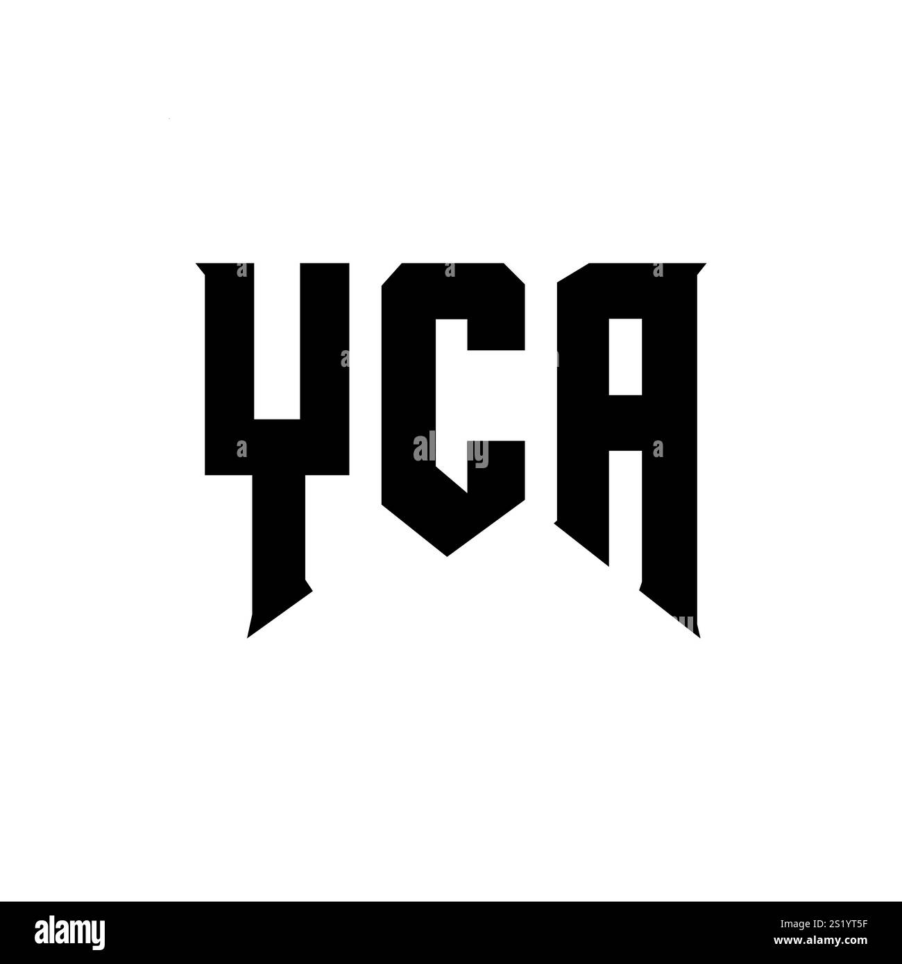 YCA letter logo design for technology company. YCA logo design black ...