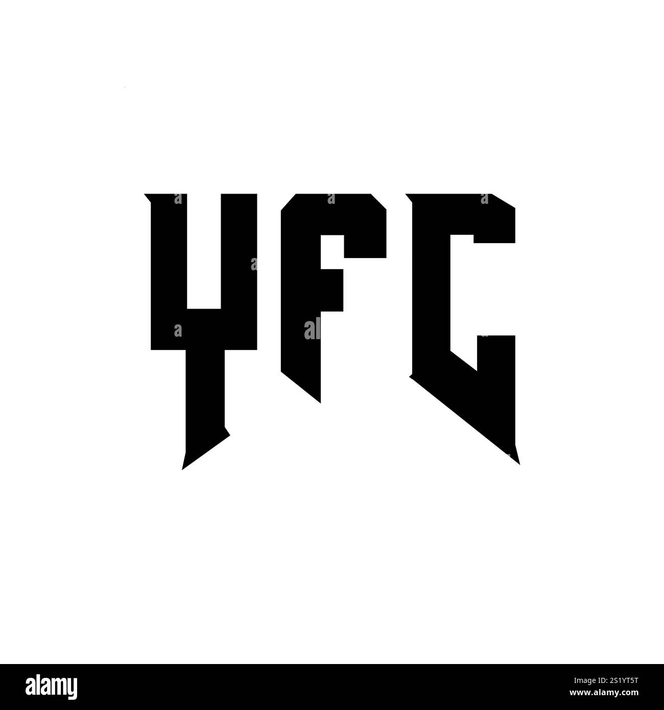 YFC letter logo design for technology company. YFC logo design black ...