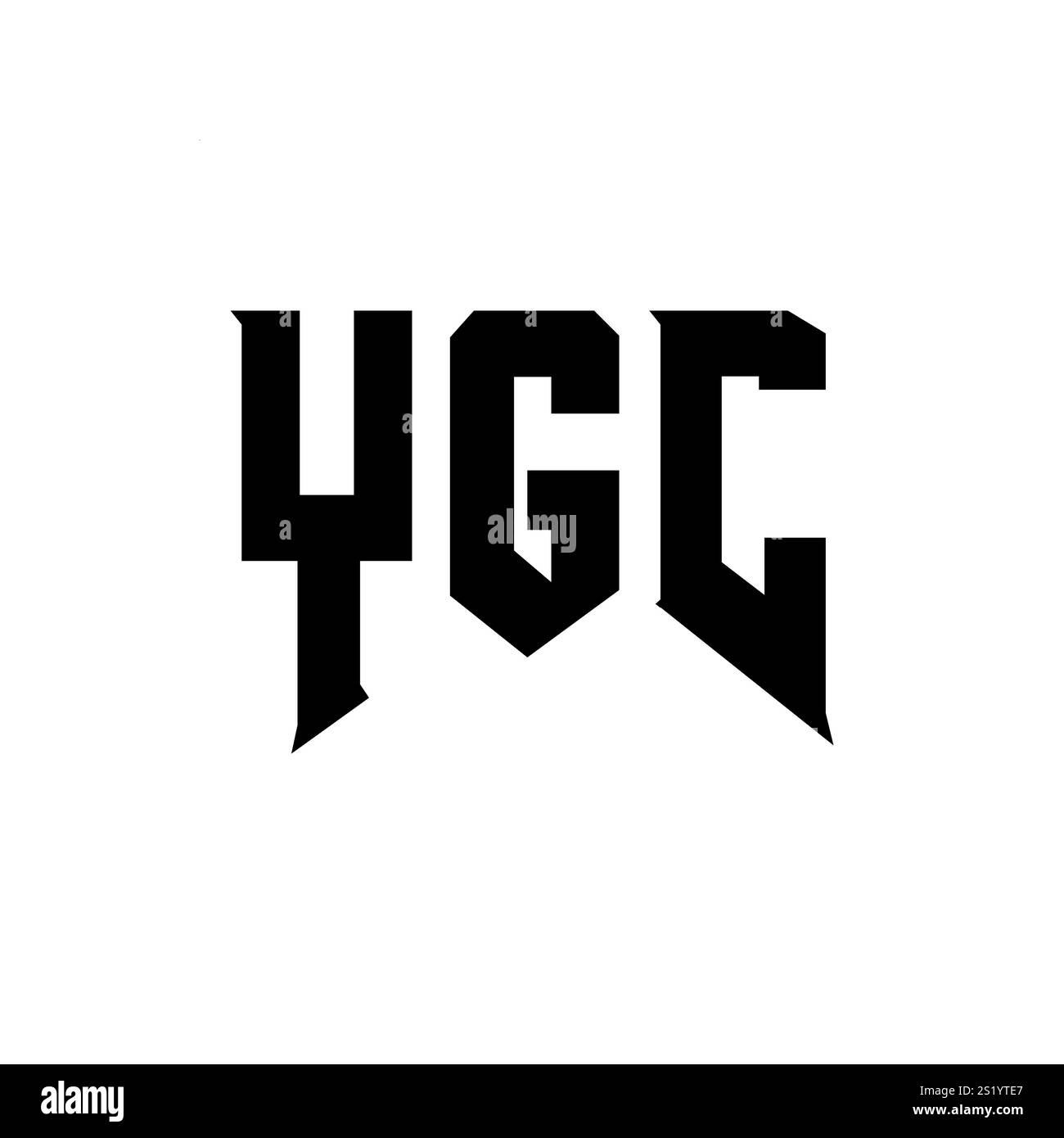 YGC letter logo design for technology company. YGC logo design black ...