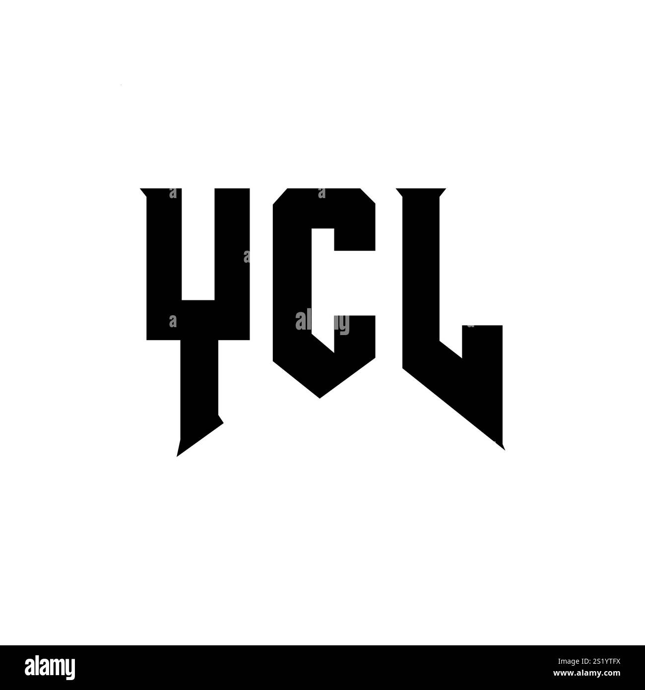 YCL letter logo design for technology company. YCL logo design black ...