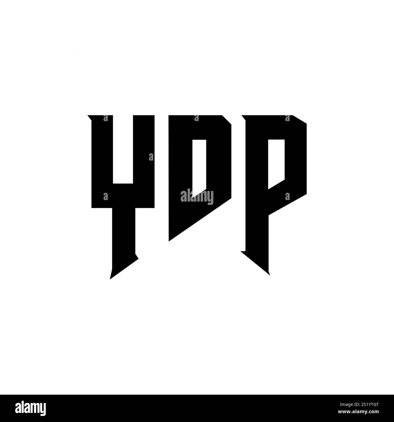 YDP letter logo design for technology company. YDP logo design black ...