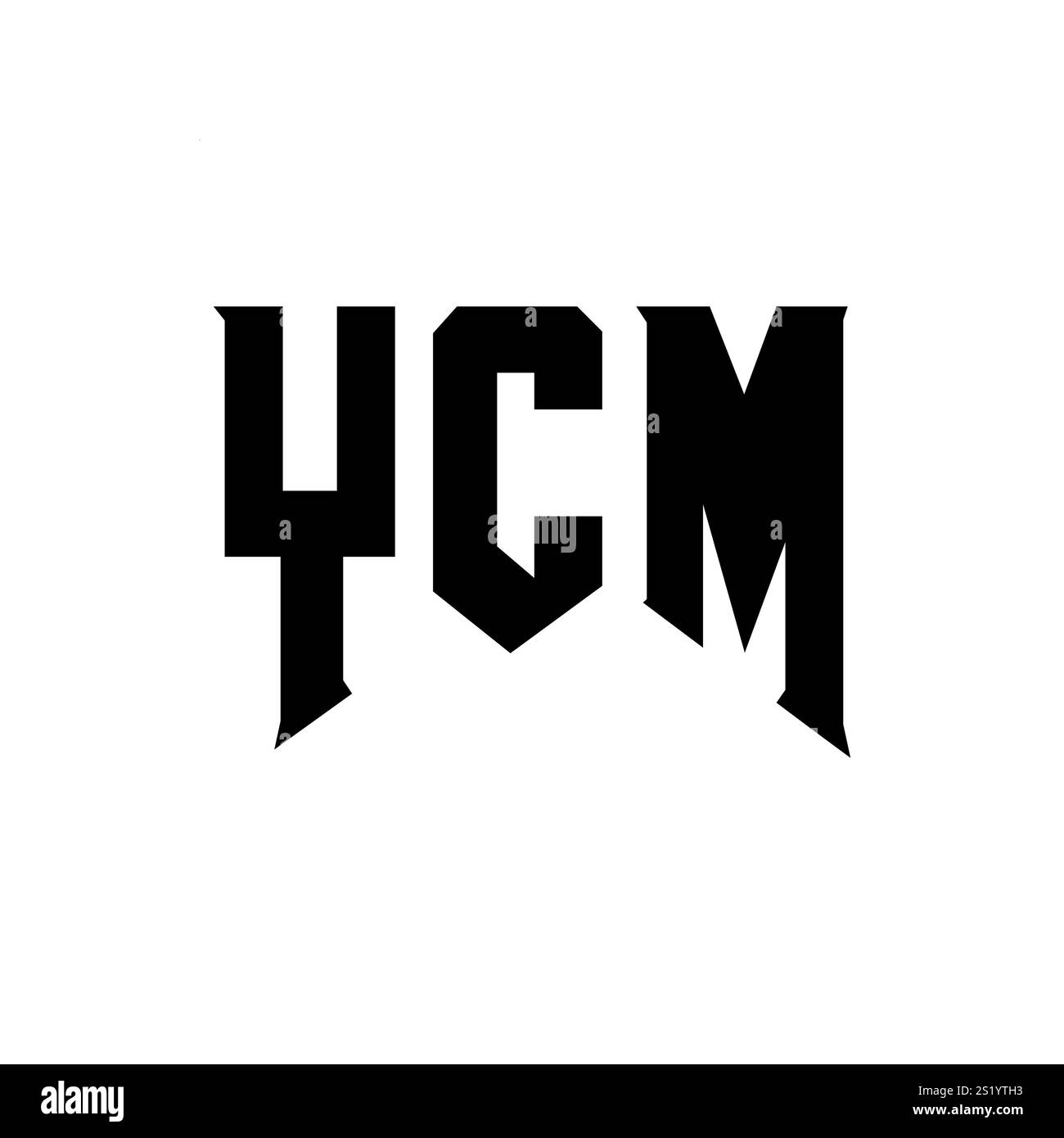 YCM letter logo design for technology company. YCM logo design black ...