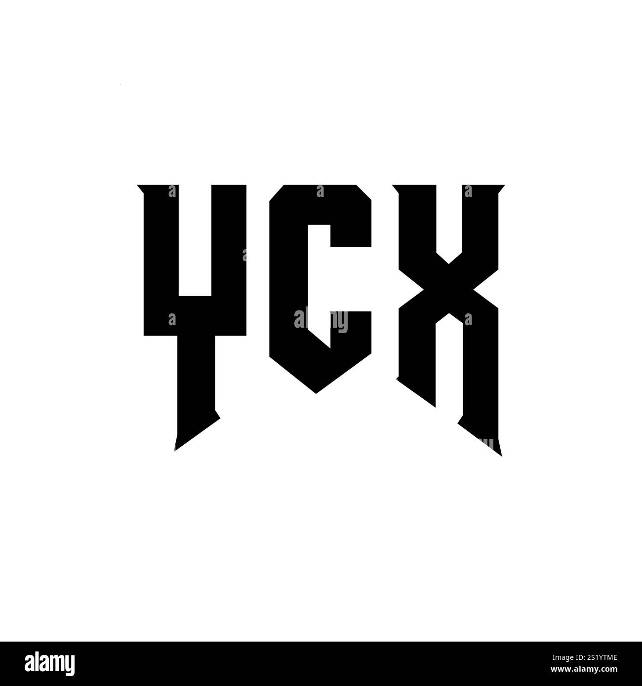 YCX letter logo design for technology company. YCX logo design black ...