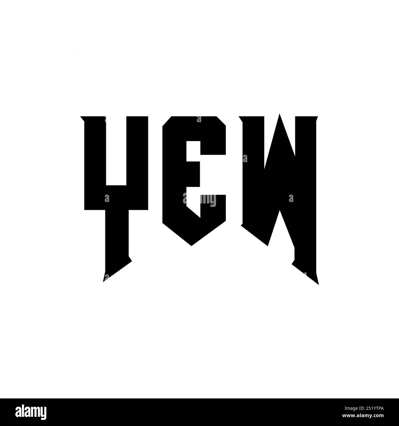 Yew logo design hi-res stock photography and images - Alamy