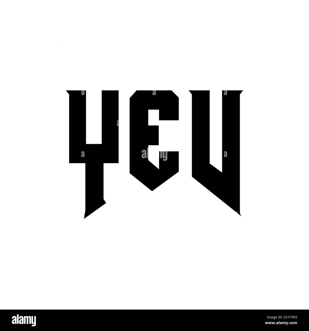 YEV letter logo design for technology company. YEV logo design black ...