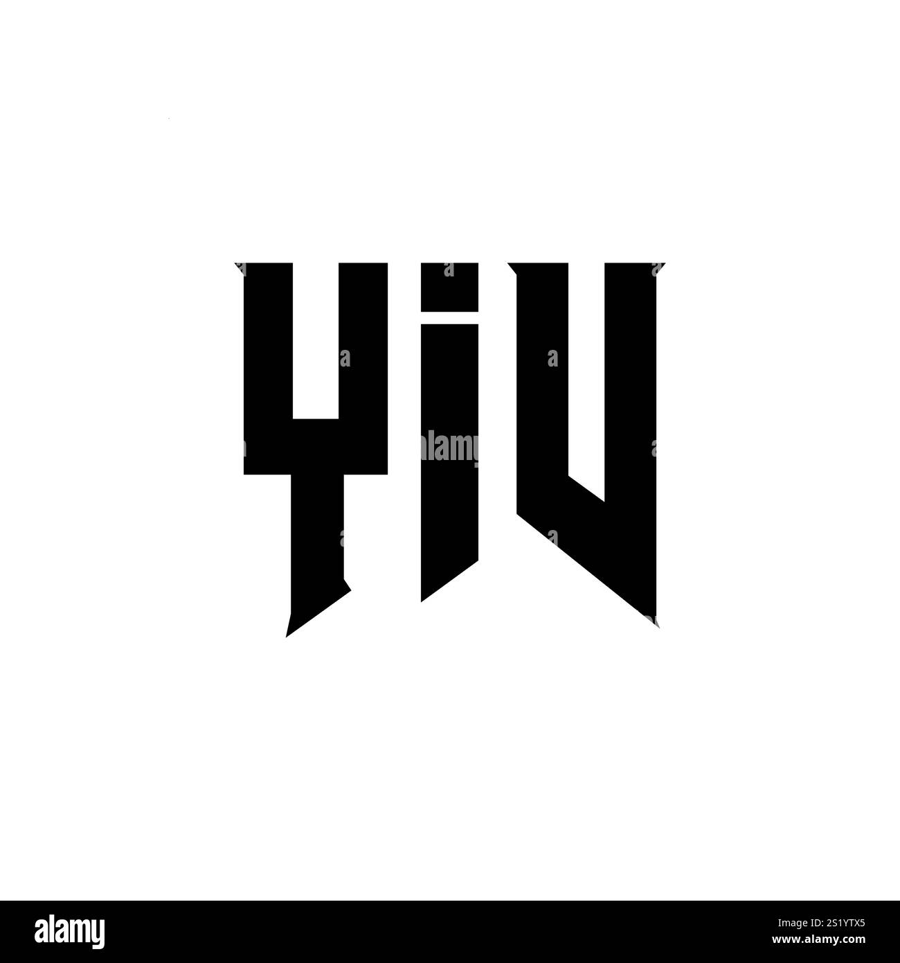 YIV letter logo design for technology company. YIV logo design black ...