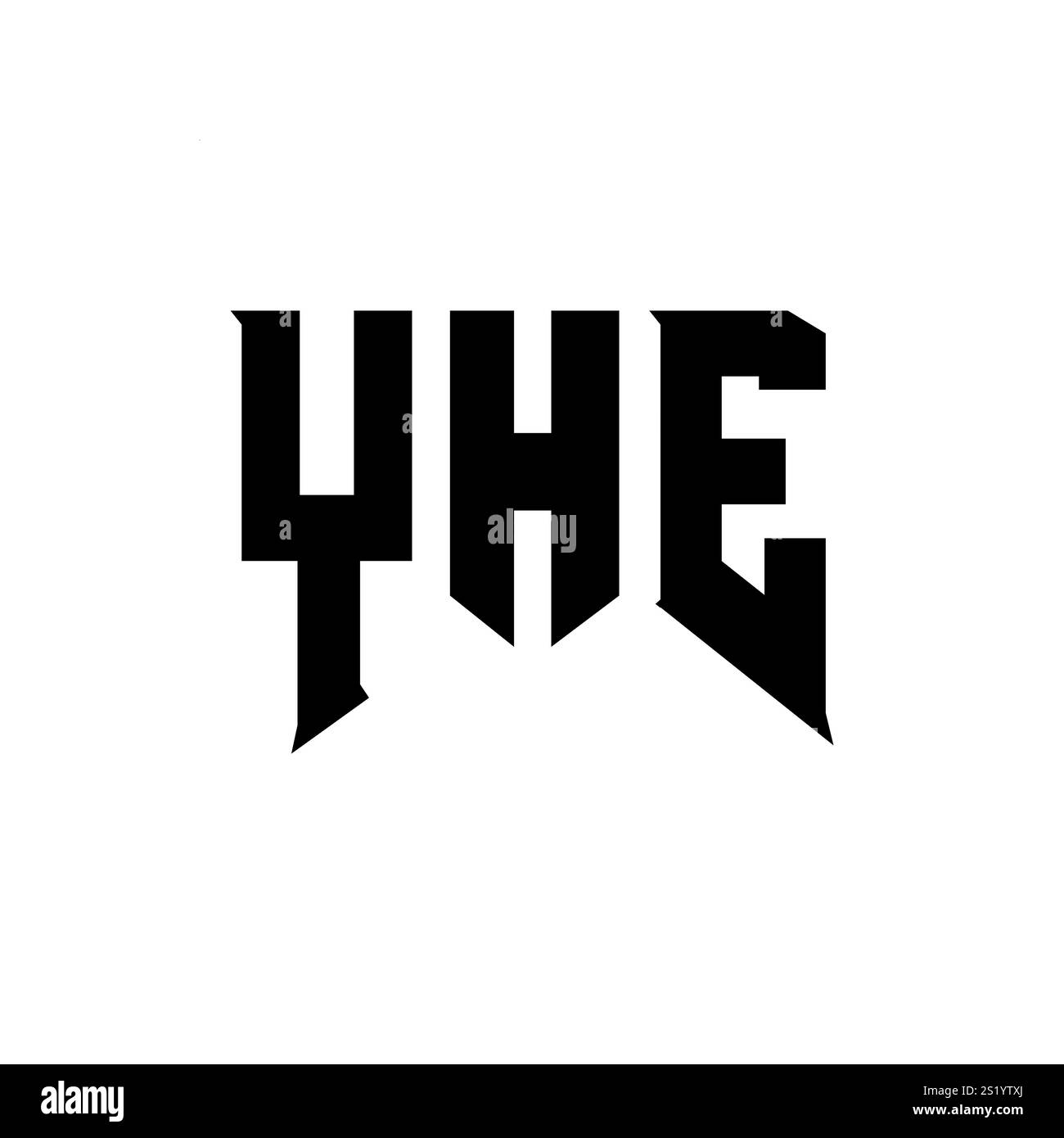 YHE letter logo design for technology company. YHE logo design black ...