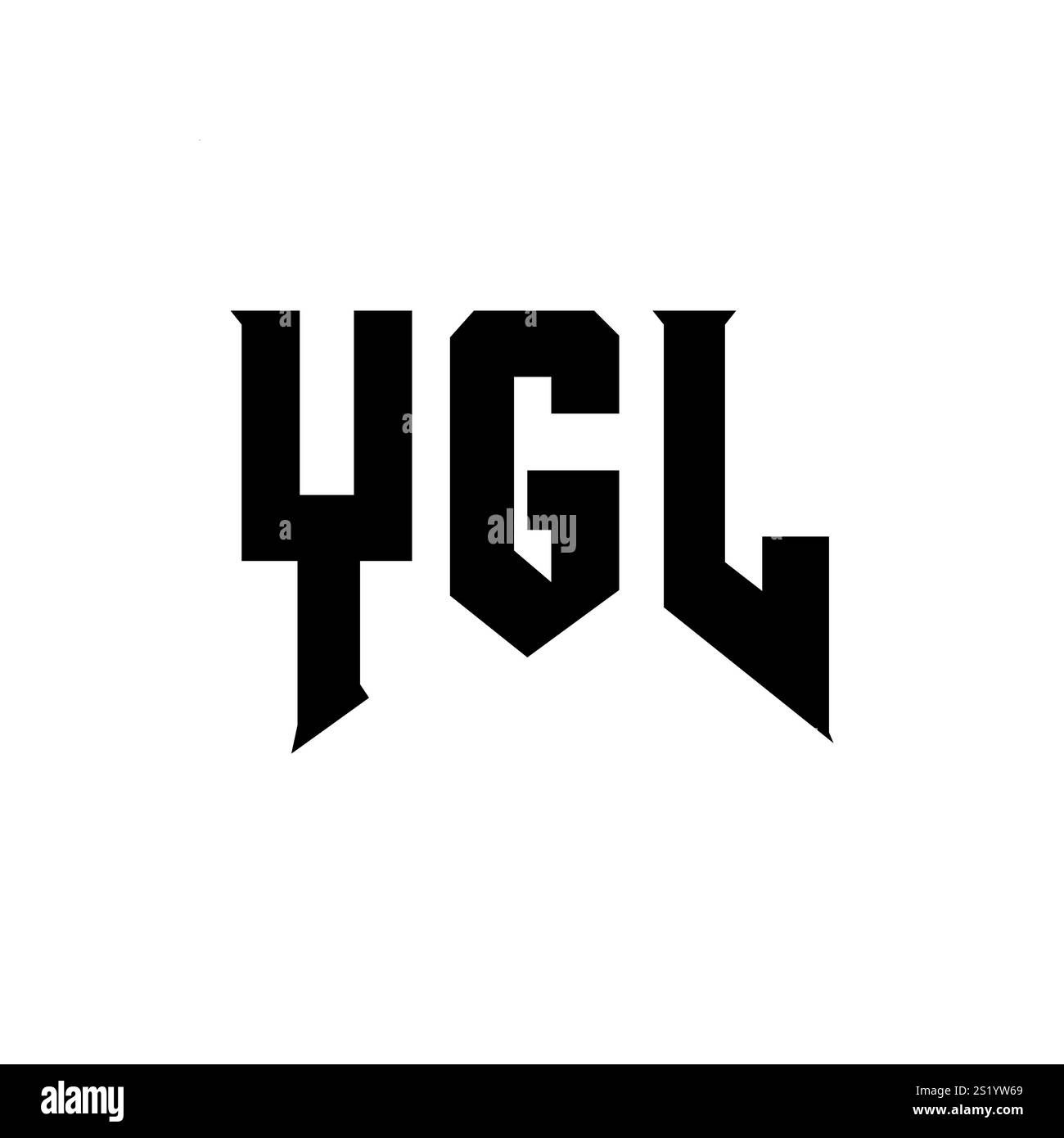 YGL letter logo design for technology company. YGL logo design black ...
