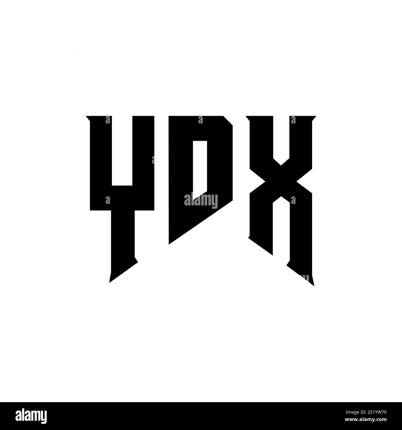 YDX letter logo design for technology company. YDX logo design black ...
