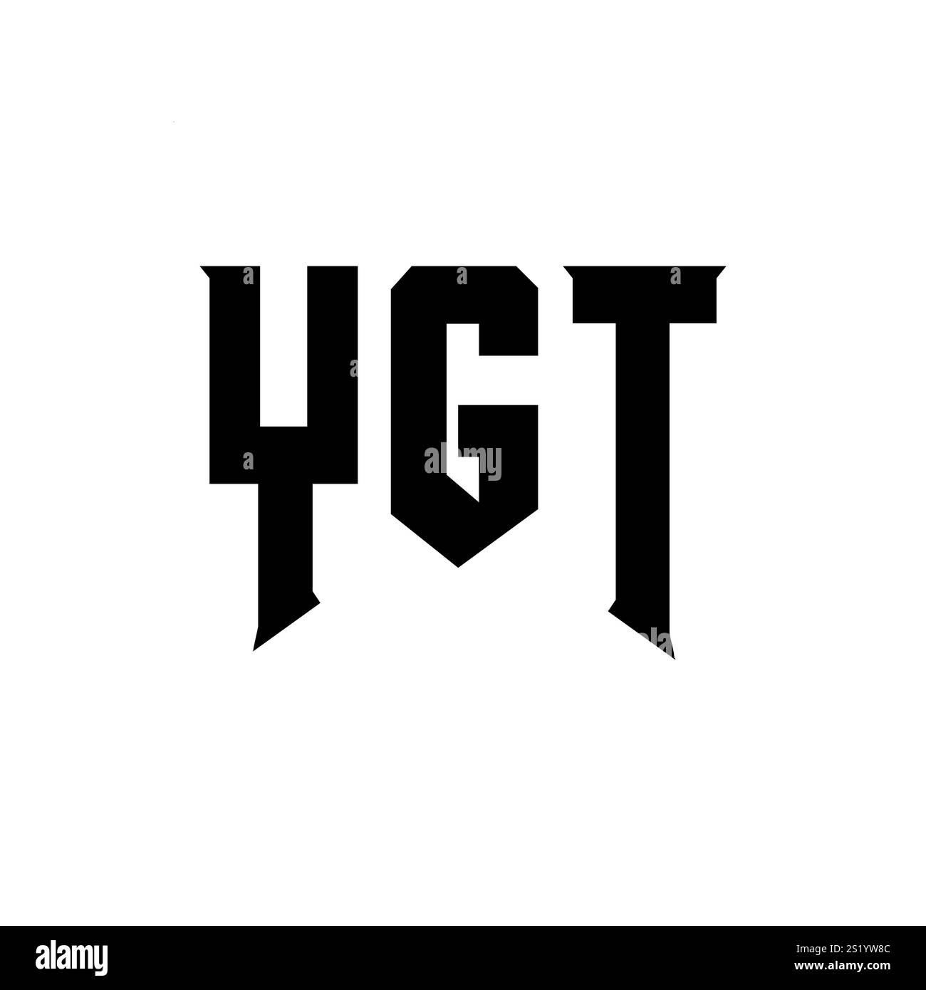 YGT letter logo design for technology company. YGT logo design black ...