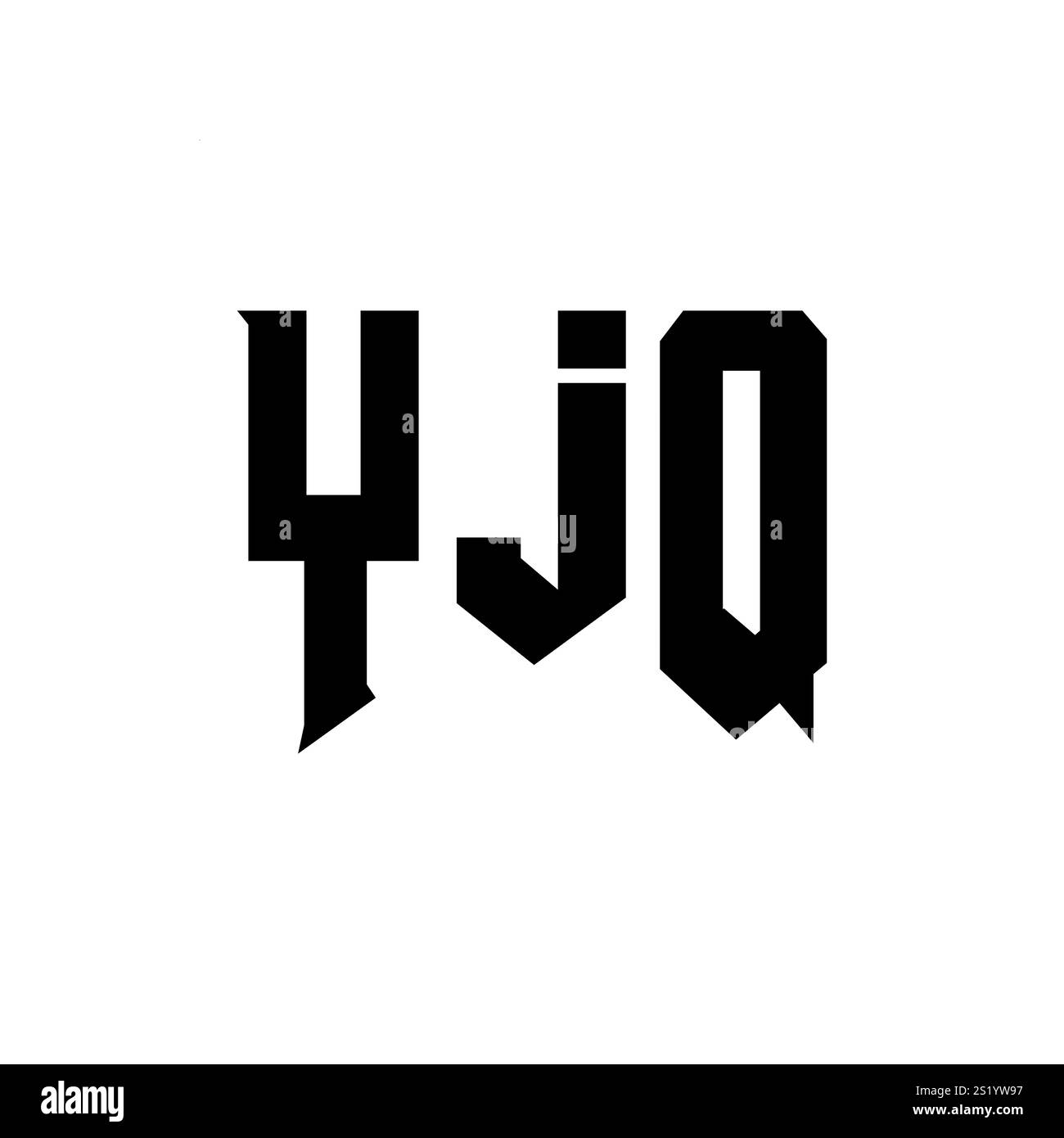 Yjq logo design Stock Vector Images - Alamy