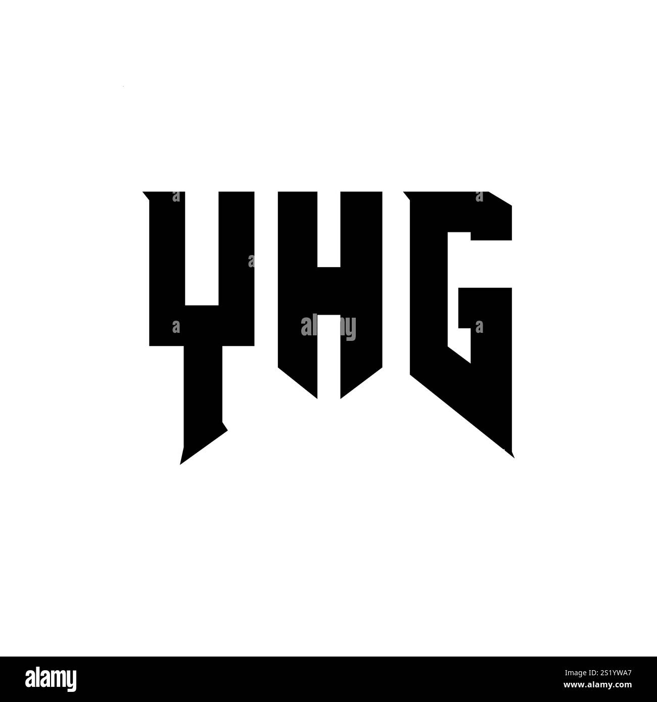 YHG letter logo design for technology company. YHG logo design black ...