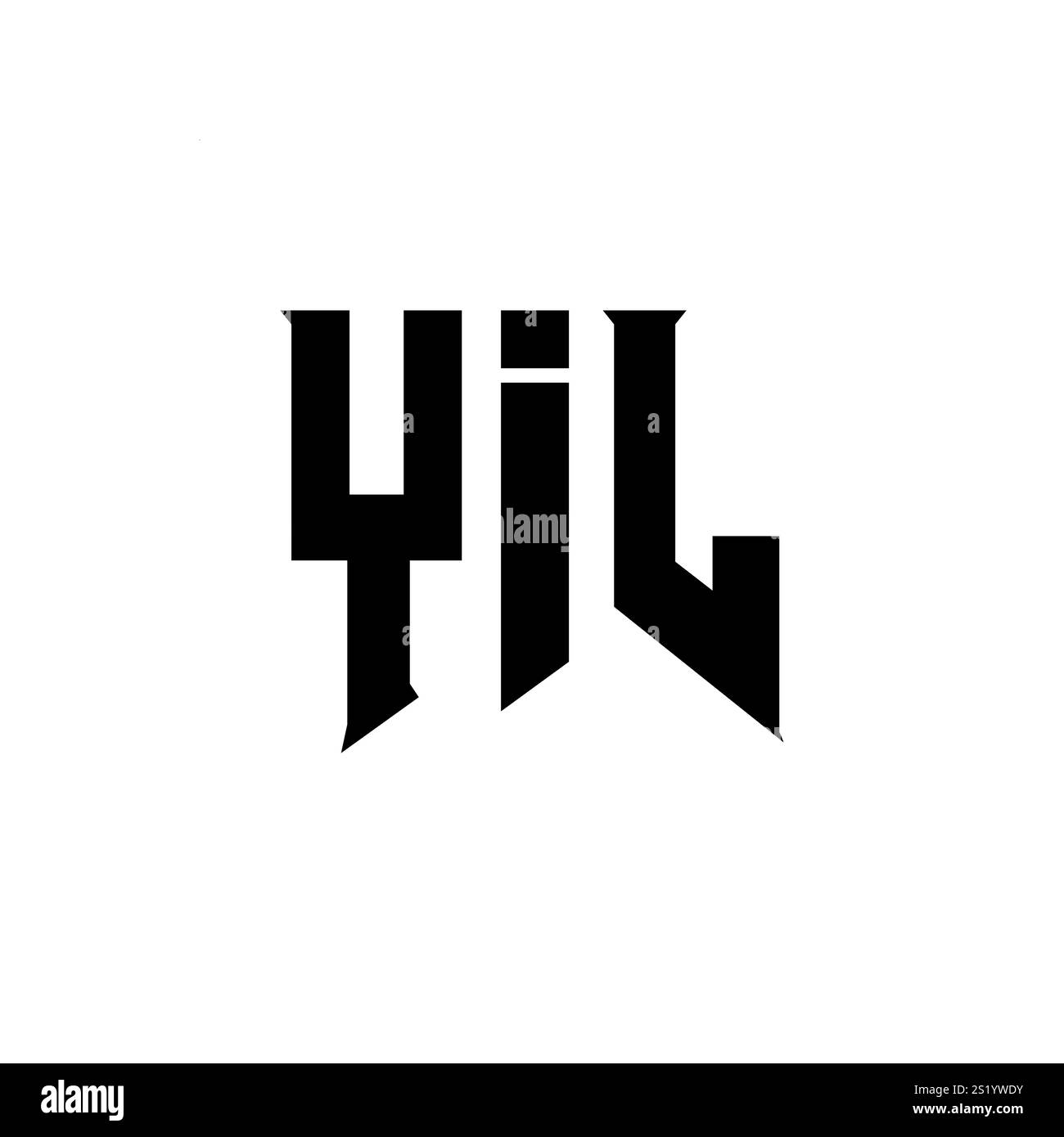 YIL letter logo design for technology company. YIL logo design black ...