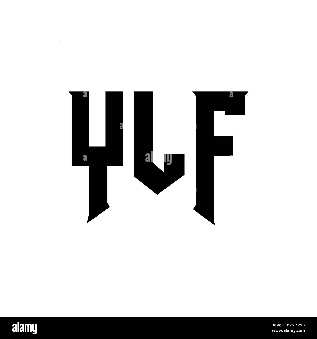 YLF letter logo design for technology company. YLF logo design black ...