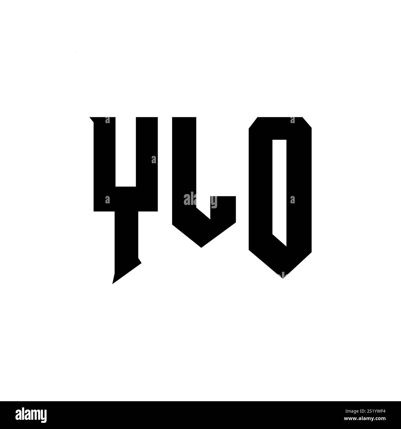 YLO letter logo design for technology company. YLO logo design black ...