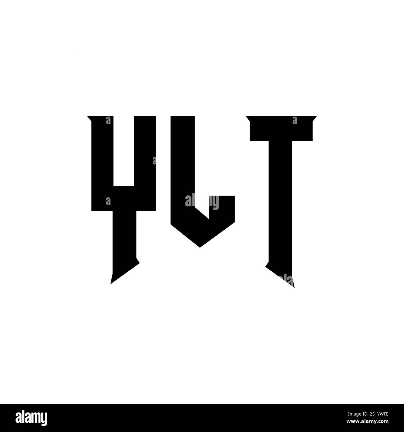 YLT letter logo design for technology company. YLT logo design black ...
