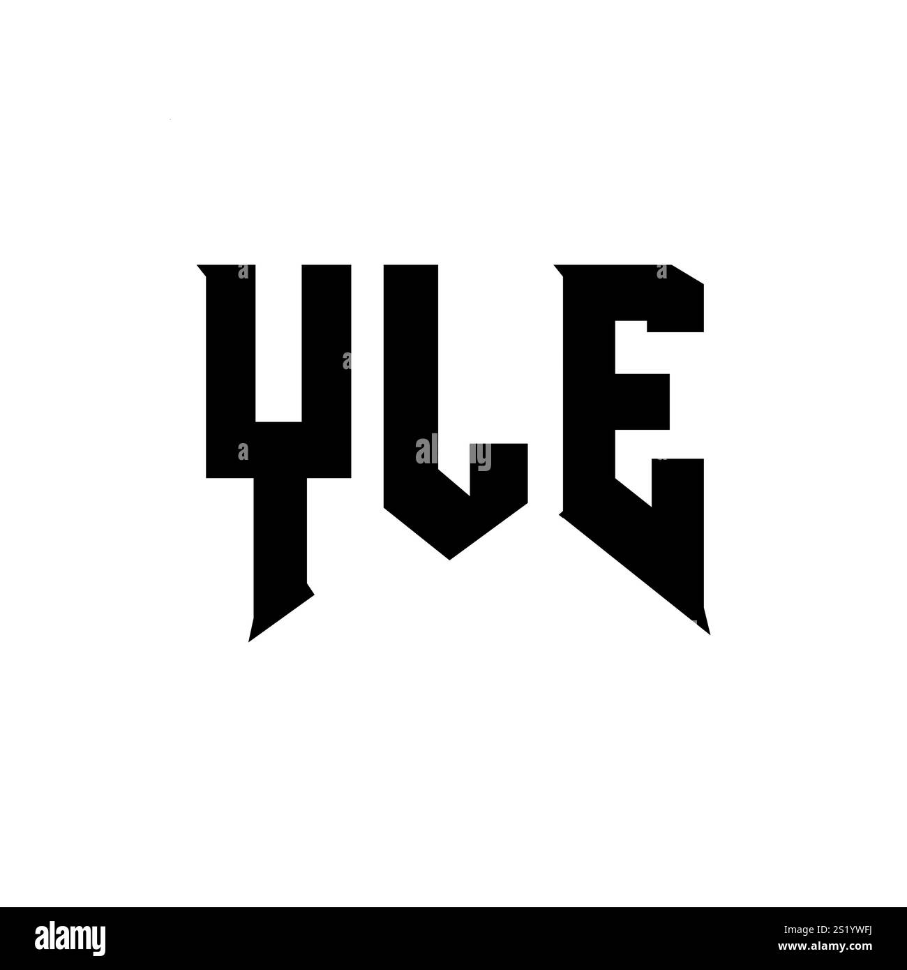 YLE letter logo design for technology company. YLE logo design black ...