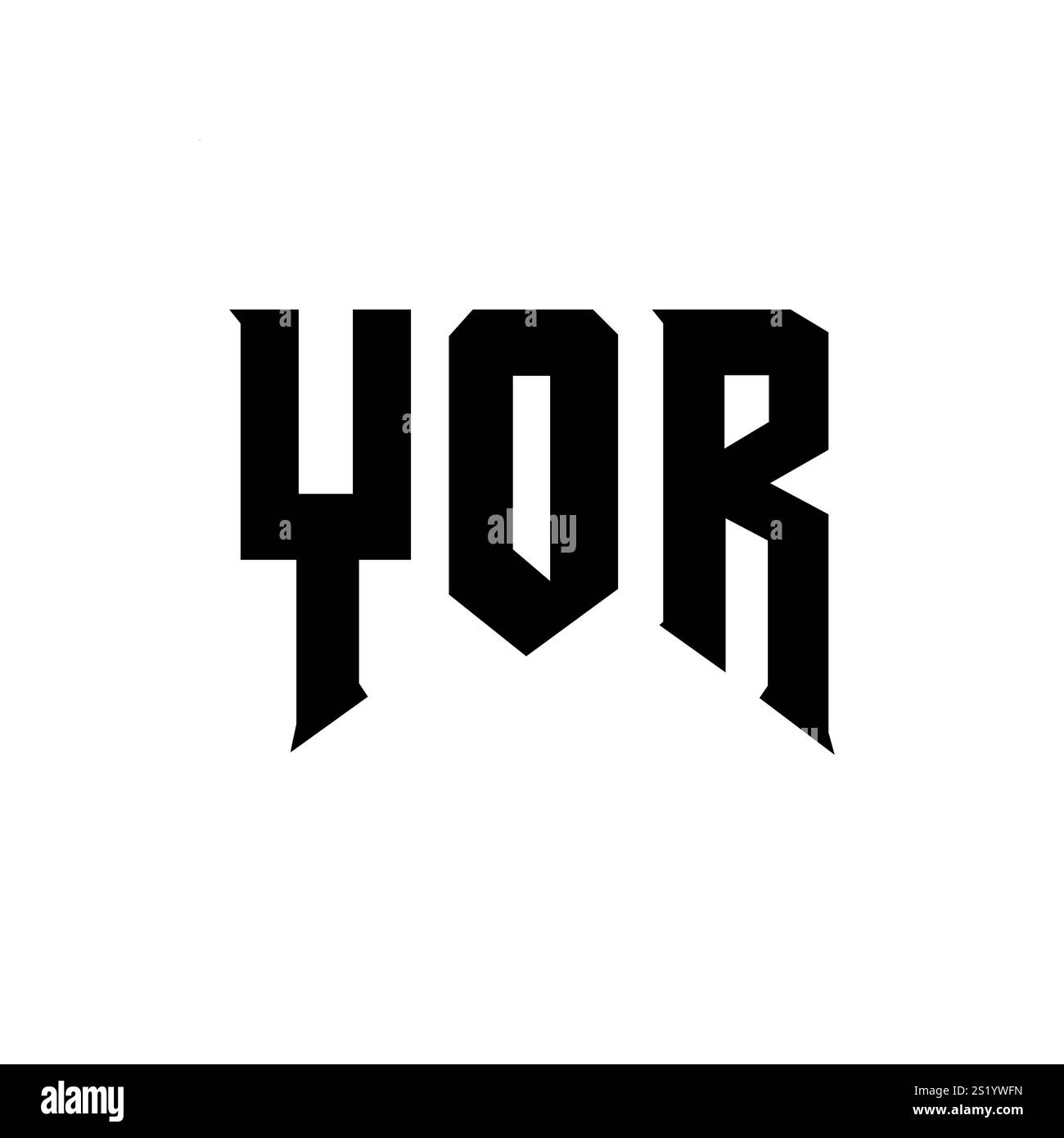 YOR letter logo design for technology company. YOR logo design black ...