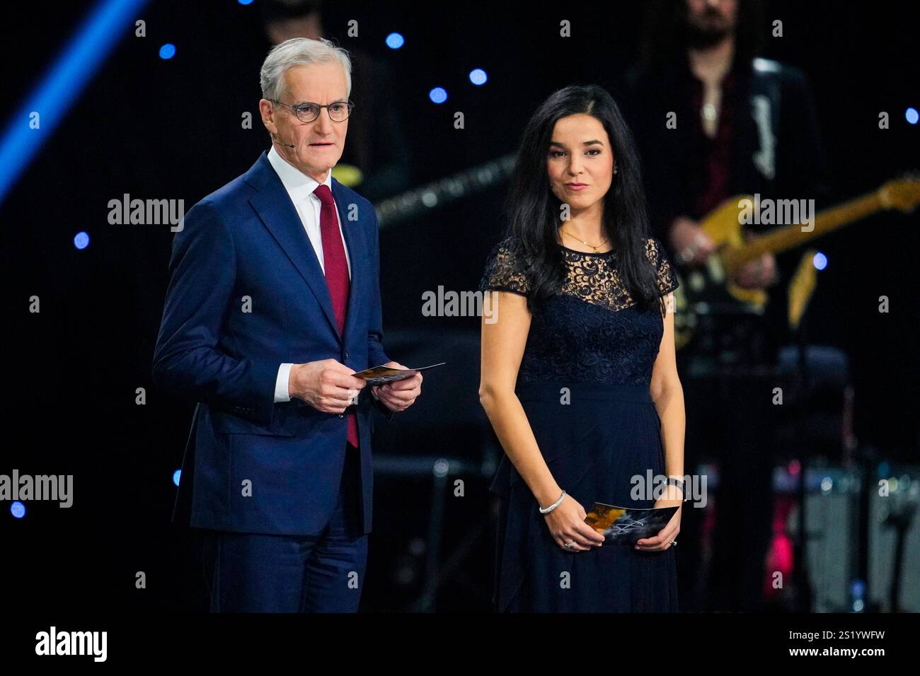 Trondheim 20250104. Norwegian Prime Minister Jonas Gahr Store and ...