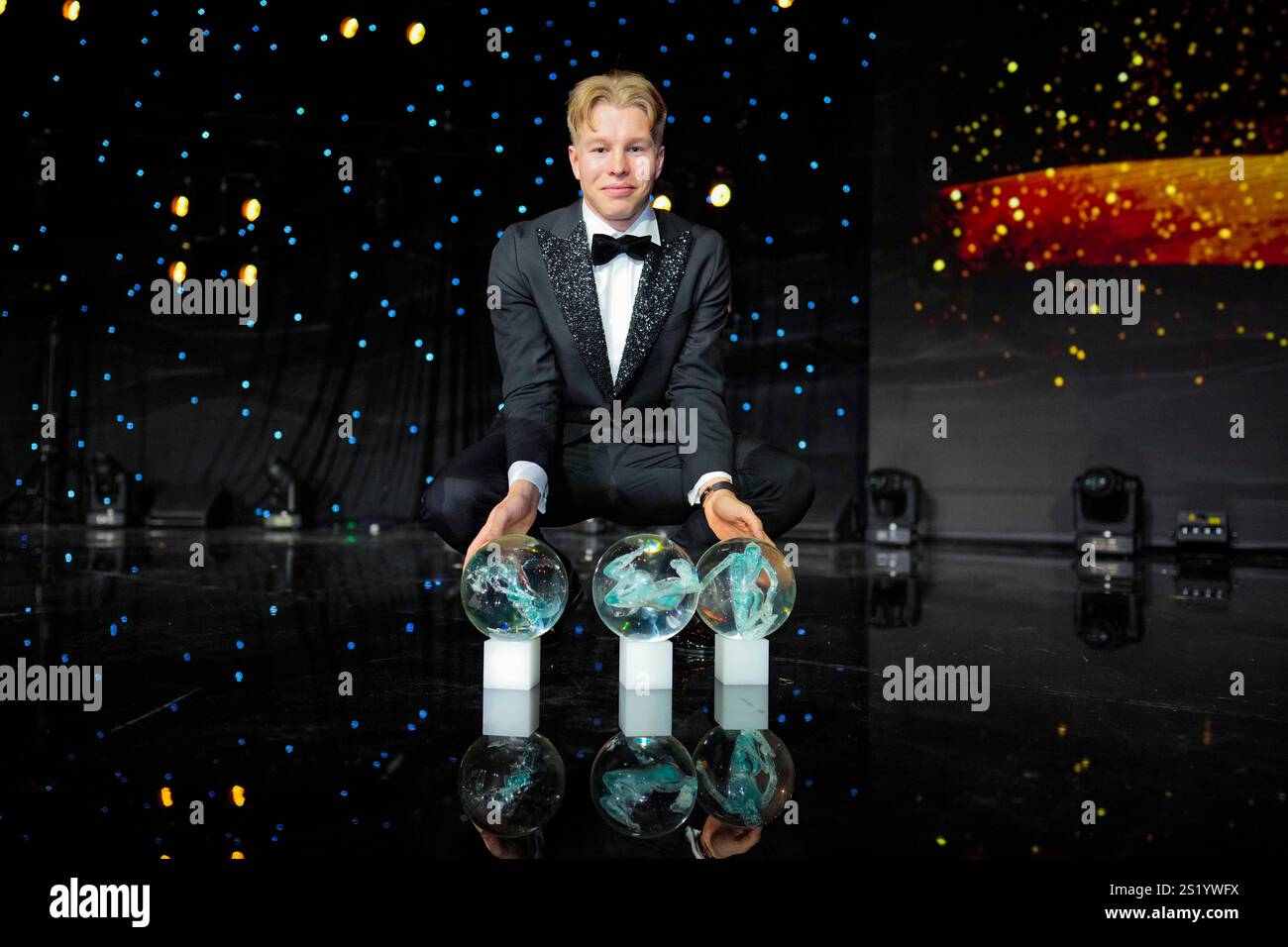 Trondheim 20250104. Markus Rooth with his Awards during the Sports Gala ...