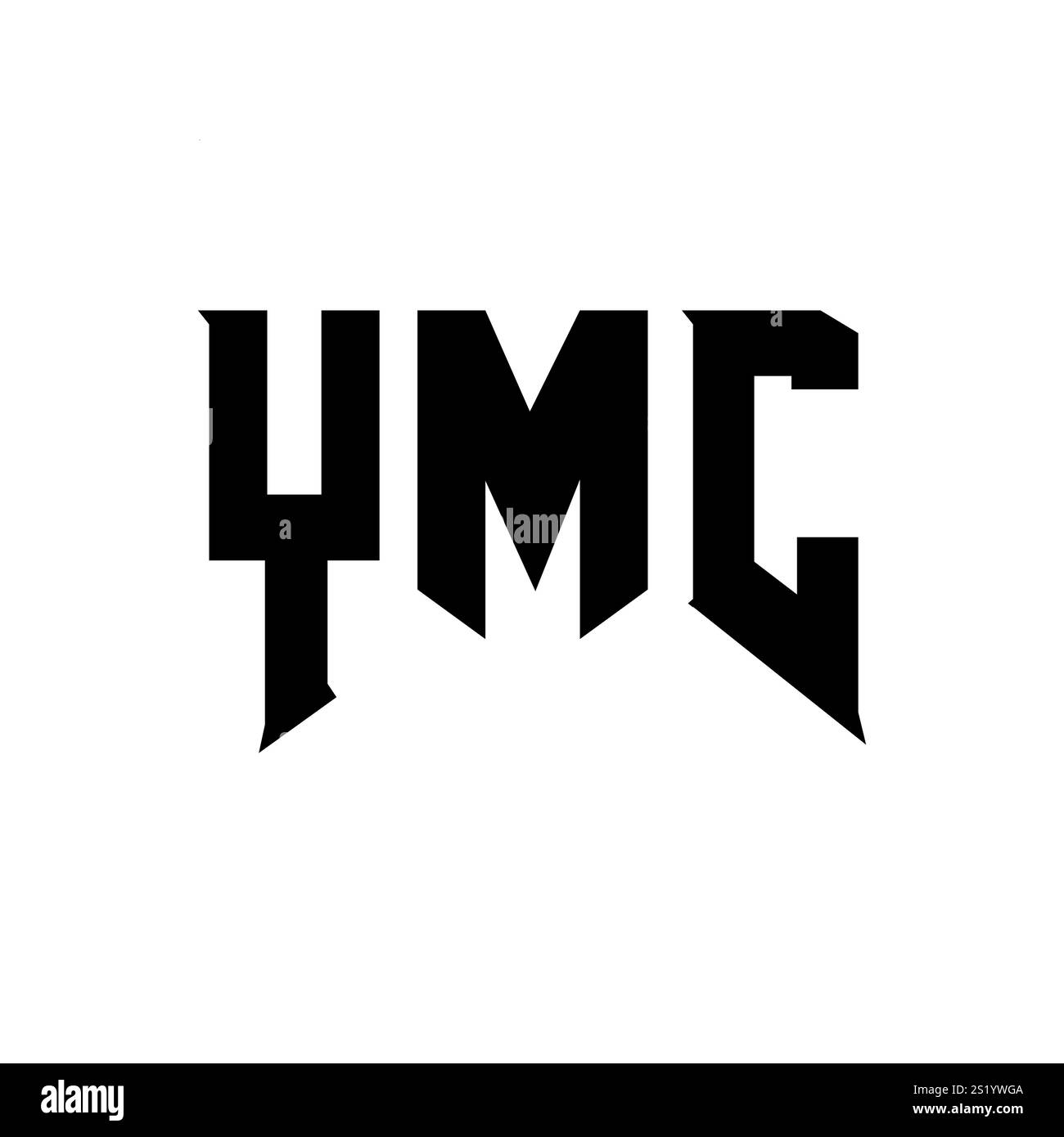 YMC letter logo design for technology company. YMC logo design black ...