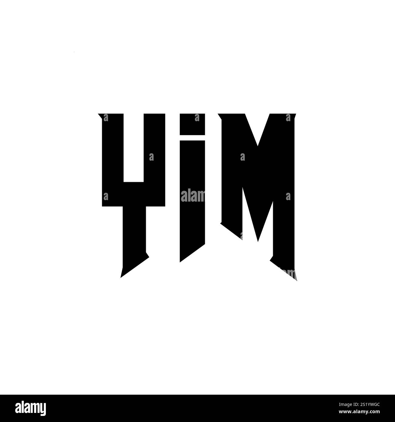 YIM letter logo design for technology company. YIM logo design black ...