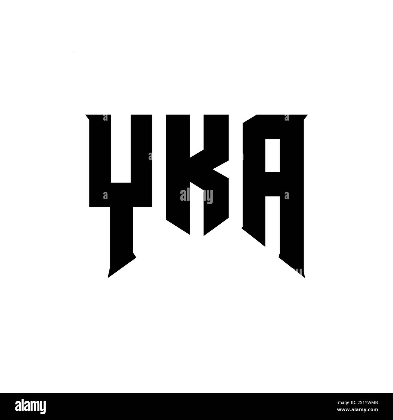 Yka logo design Stock Vector Images - Alamy