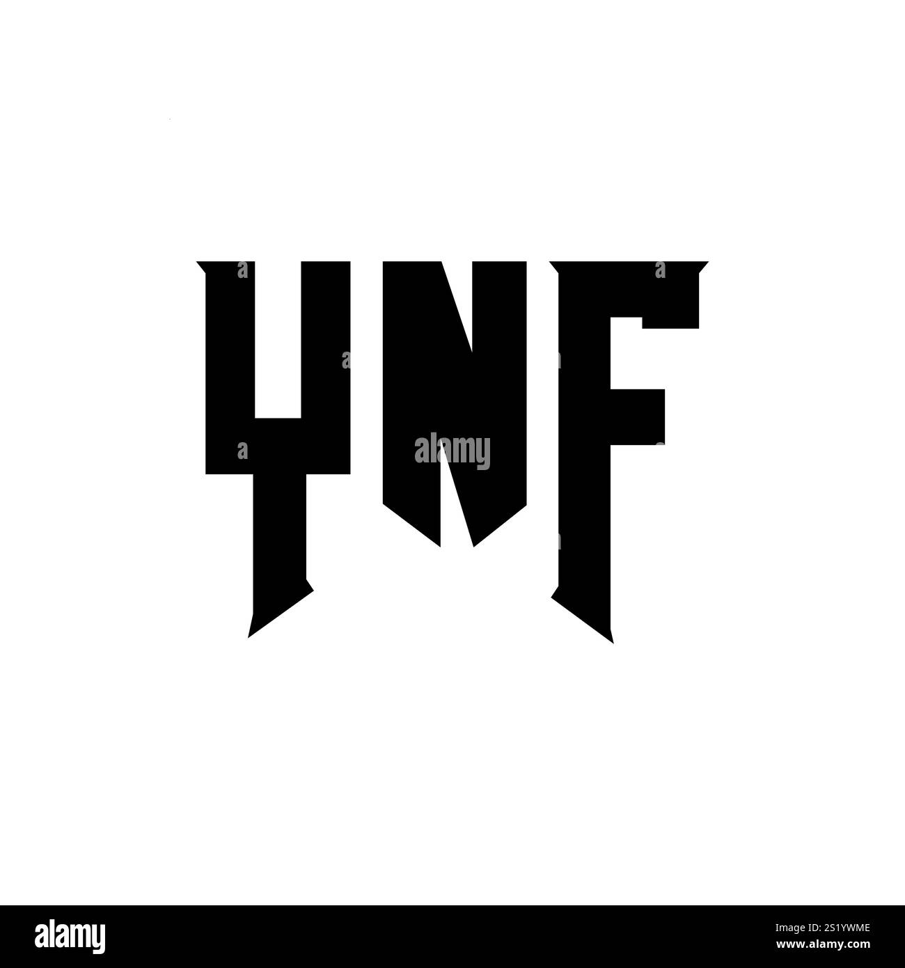 Ynf logo design Stock Vector Images - Alamy
